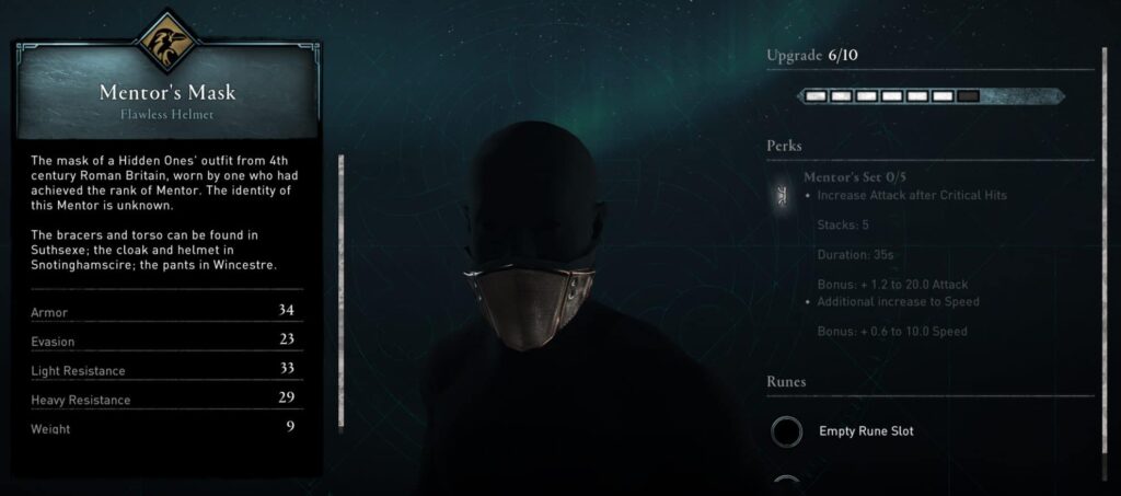 Assassins Creed Valhalla Mentors Armor Set Location