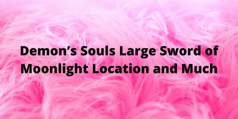Demon’s Souls Large Sword of Moonlight Location and Much More | OpenSkyNews